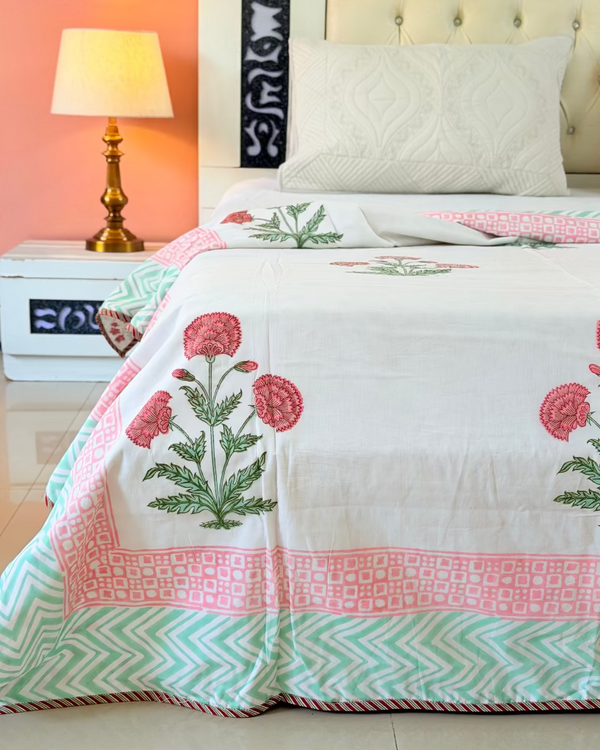 Cotton Dohar Online - Mulmul Single or Double Bed Dohar – Elite Furnishing