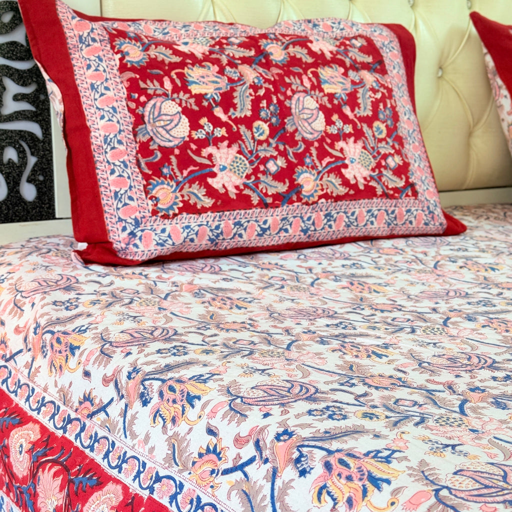 Phoolwari Hand Blocked Sheet – Elite Furnishing